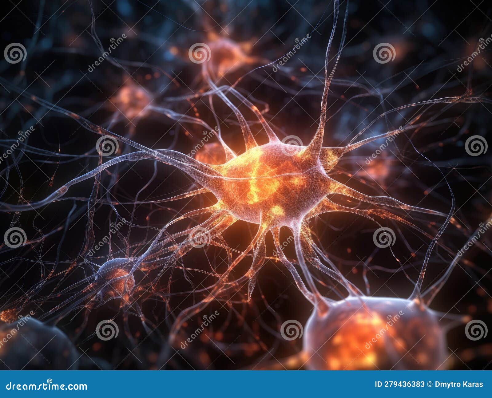 Firing Neurons, Electrochemical Signals Stock Photography ...