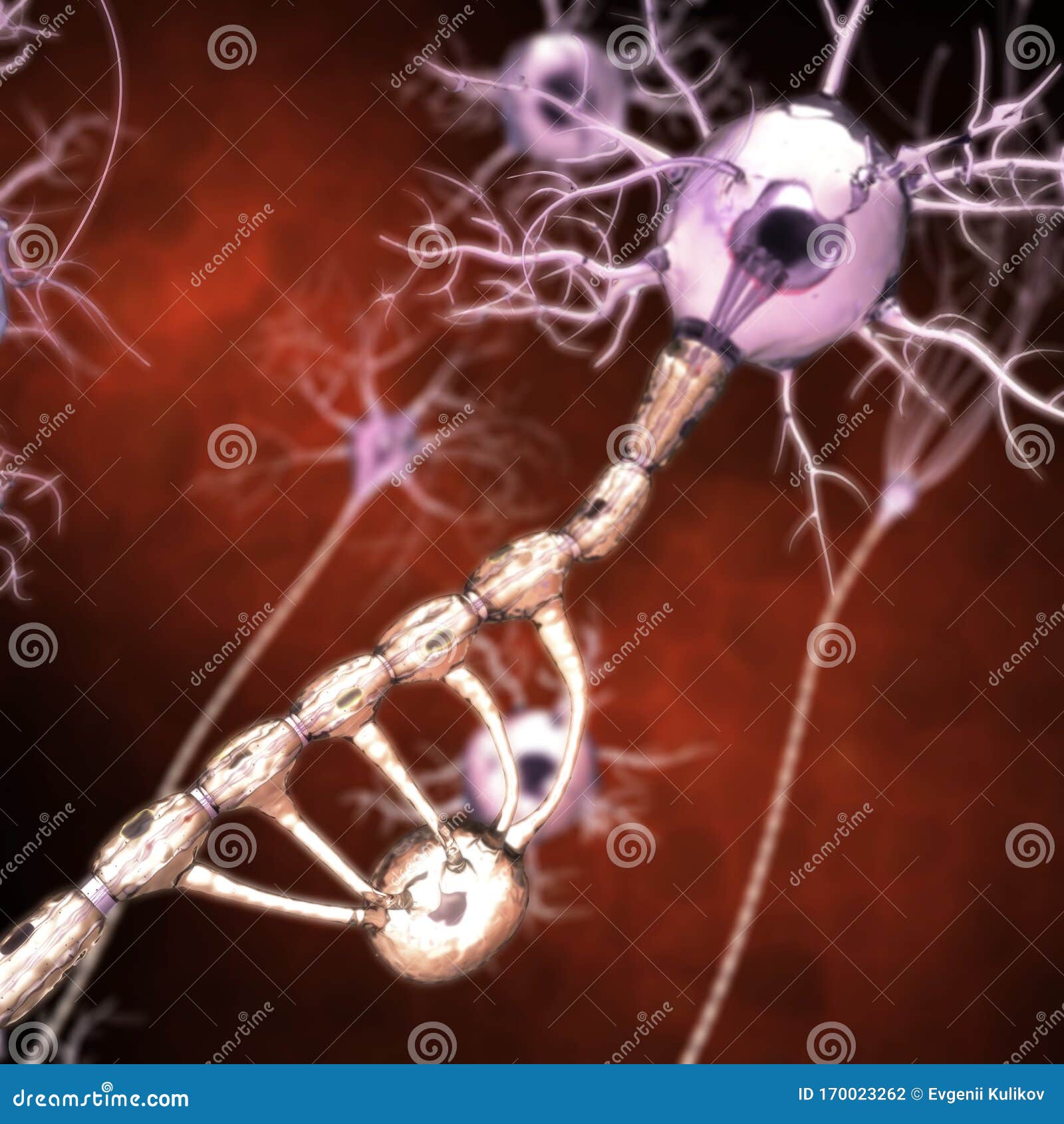 Neurons stock illustration. Illustration of bundle, interception ...