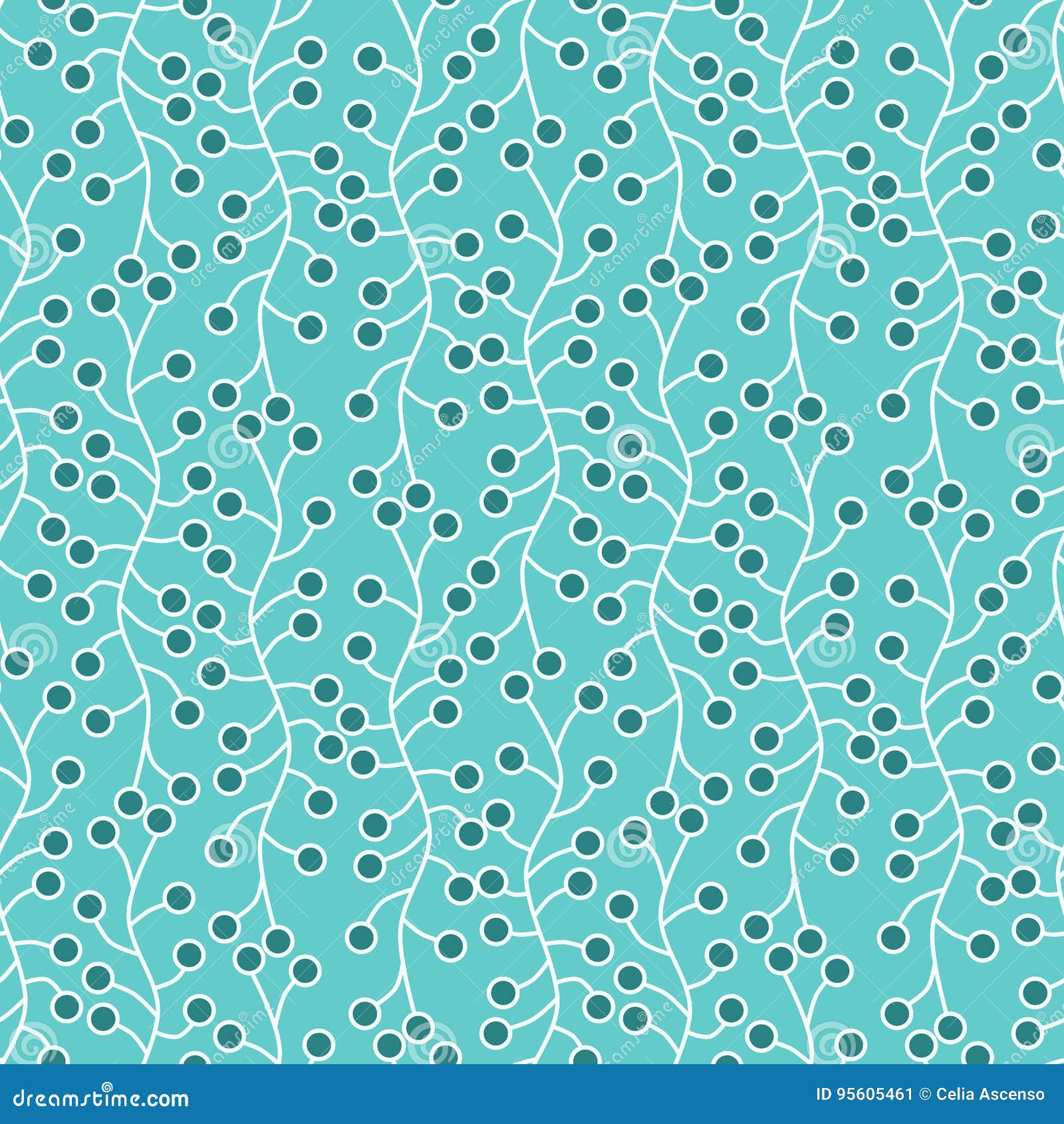 Neuronal Pattern Border Vector Illustration | CartoonDealer.com #5361520