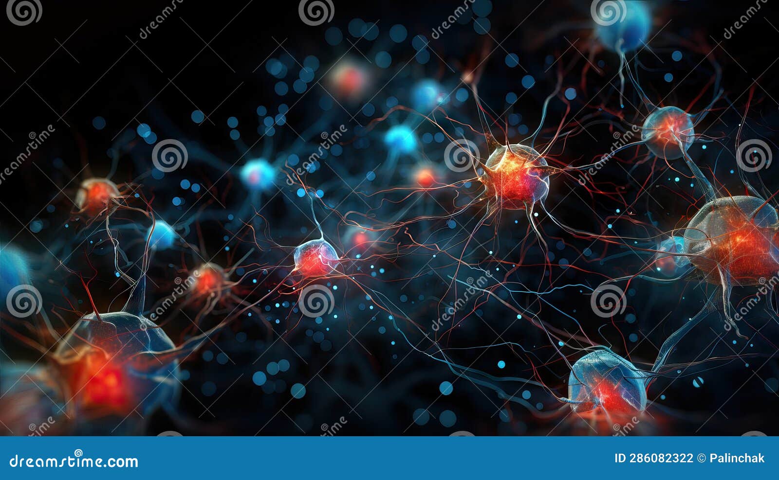 Neurons, Neural Networks and Synapses As Brain Structures Stock Illustration - Illustration of ...