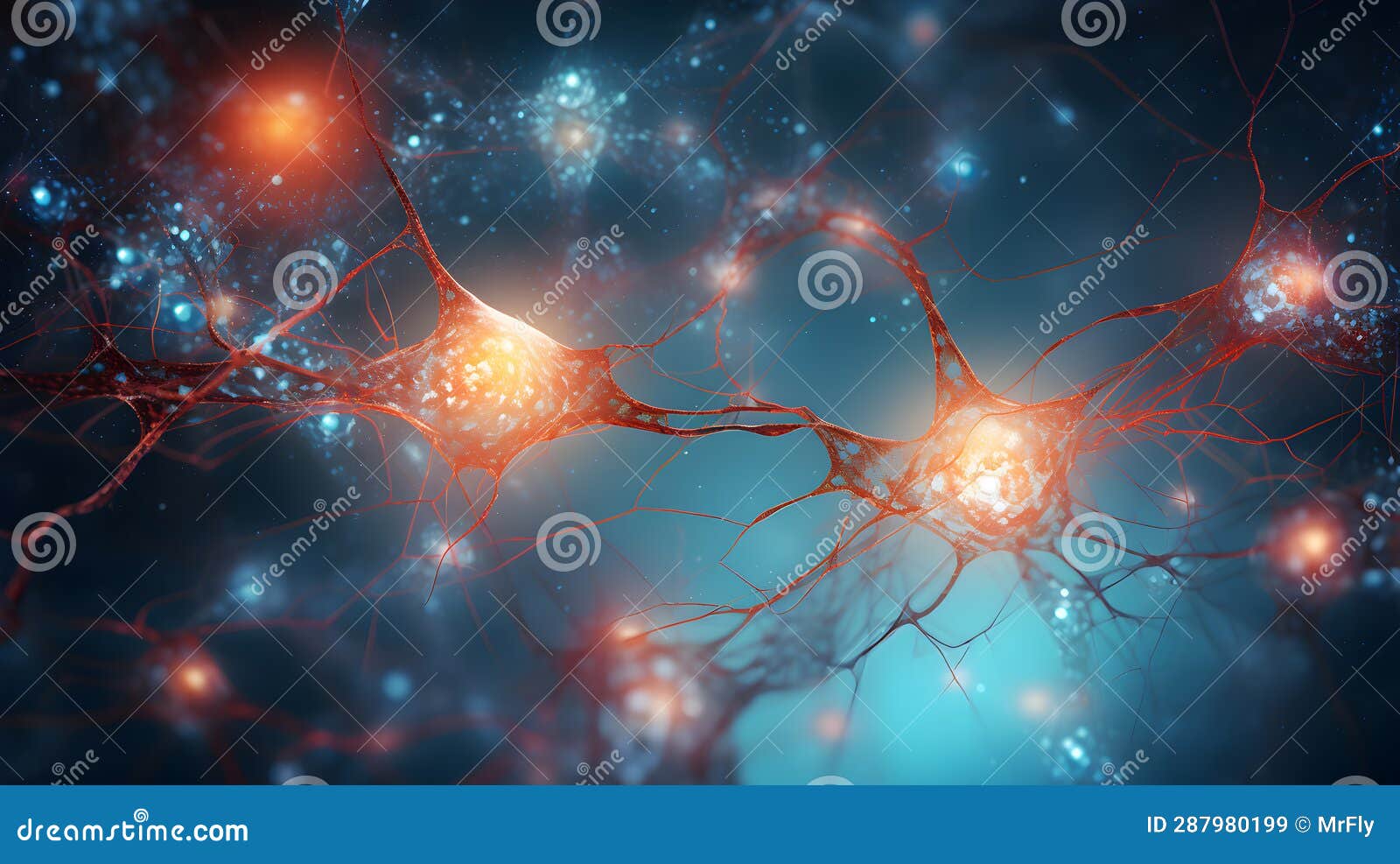 Neurons, Synapses, Human Brain Exploration and Capabilities Stock ...