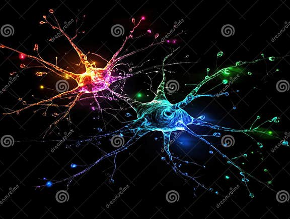 Neurons Transmit Signals Across Synapses, Neural Network, Brain ...