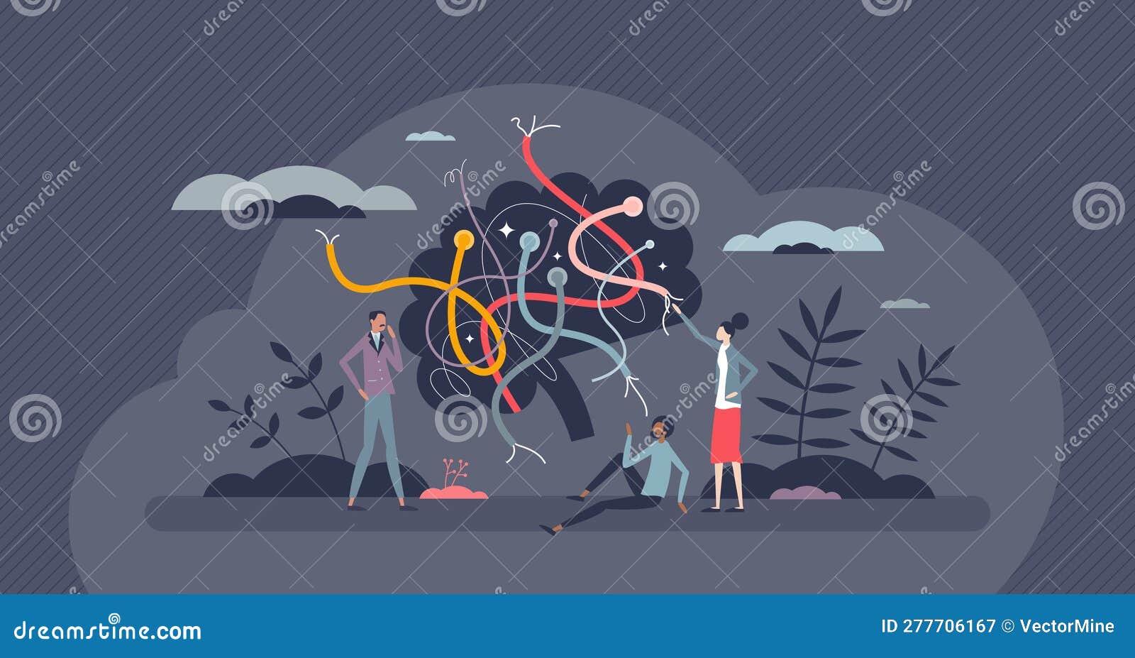 Neuroplasticity As Nervous System Ability To Change Tiny Person Concept ...