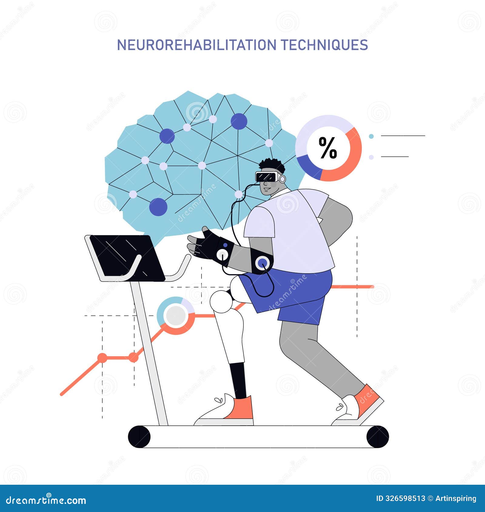 Neuroplasticity. Flat Vector Illustration | CartoonDealer.com #321105396