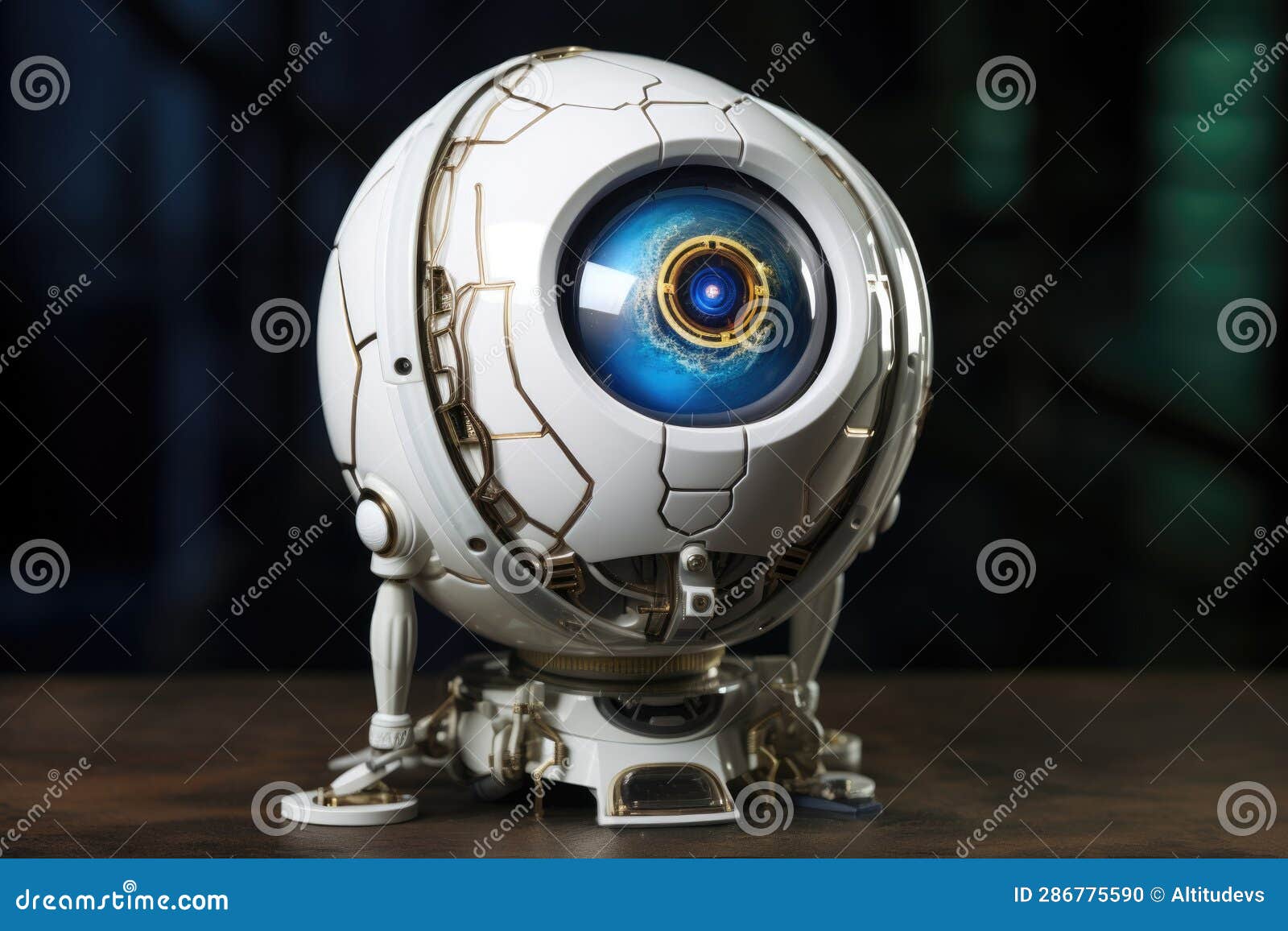 Futuristic Neuroprosthetic Eye Design Concept Stock Photography ...