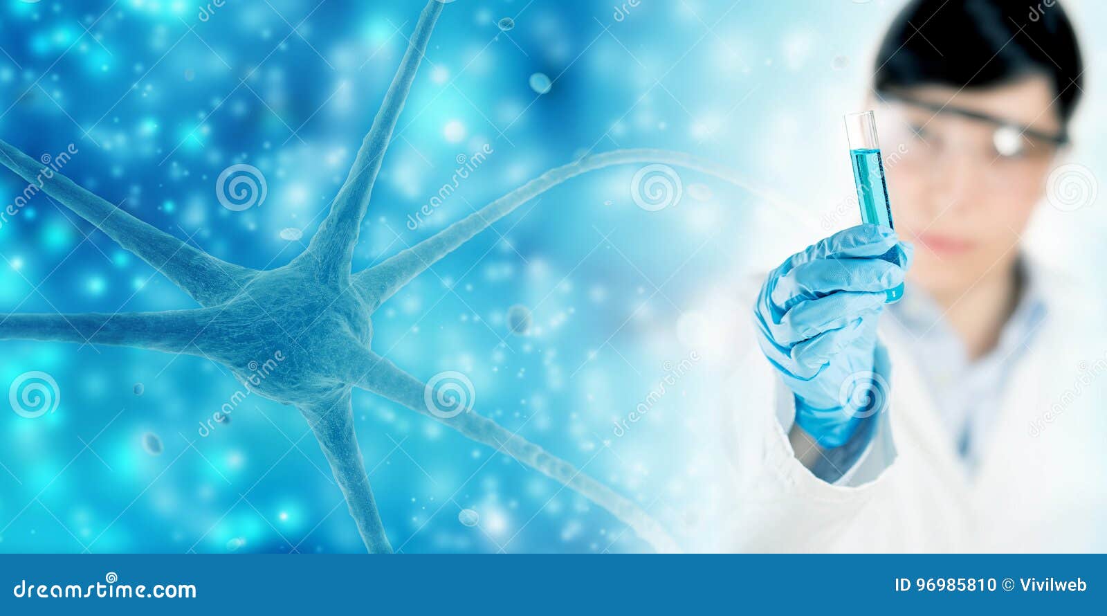 Neuroscience background stock illustration. Illustration of alzheimer ...