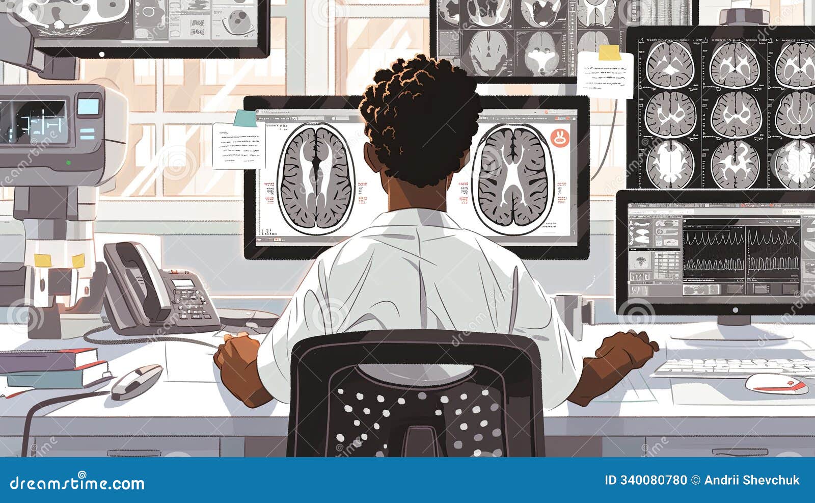 MRI Brain Scans: Detailed Neurological Imaging For Diagnosis Stock ...