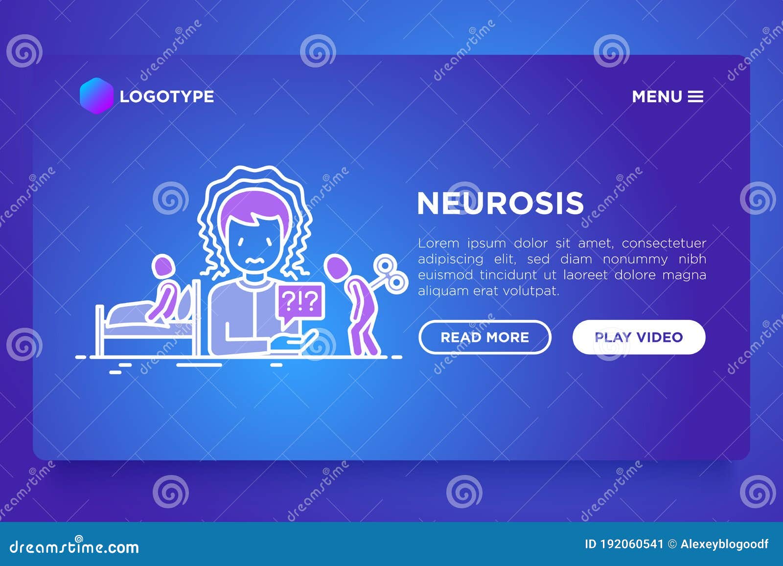 Neurosis Concept: Man Feeling Panic Attack, Fatigue And Insomnia ...