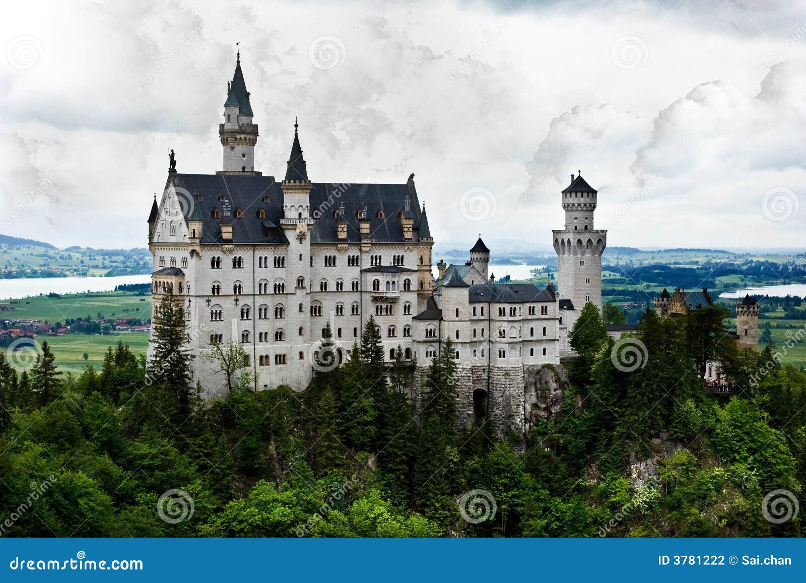 Neuschwanstein Castle stock photo. Image of fussen, castle - 3781222