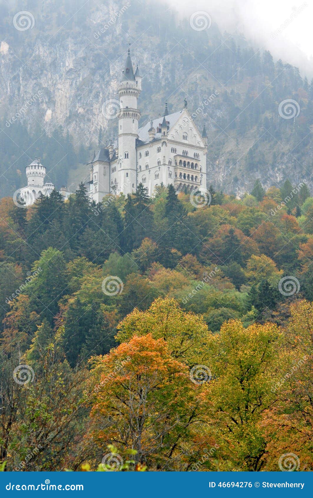 Neuschwanstein castle stock photo. Image of ludwig, neuschwanstein ...