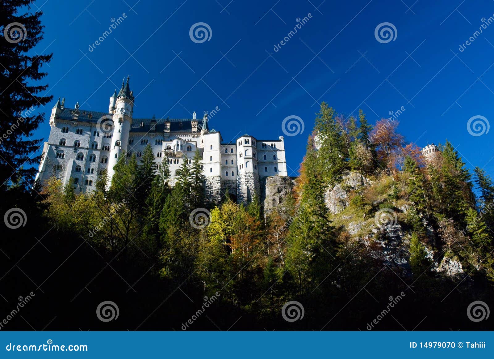 Neuschwanstein Castle, Bottom View Stock Photo - Image of architecture ...