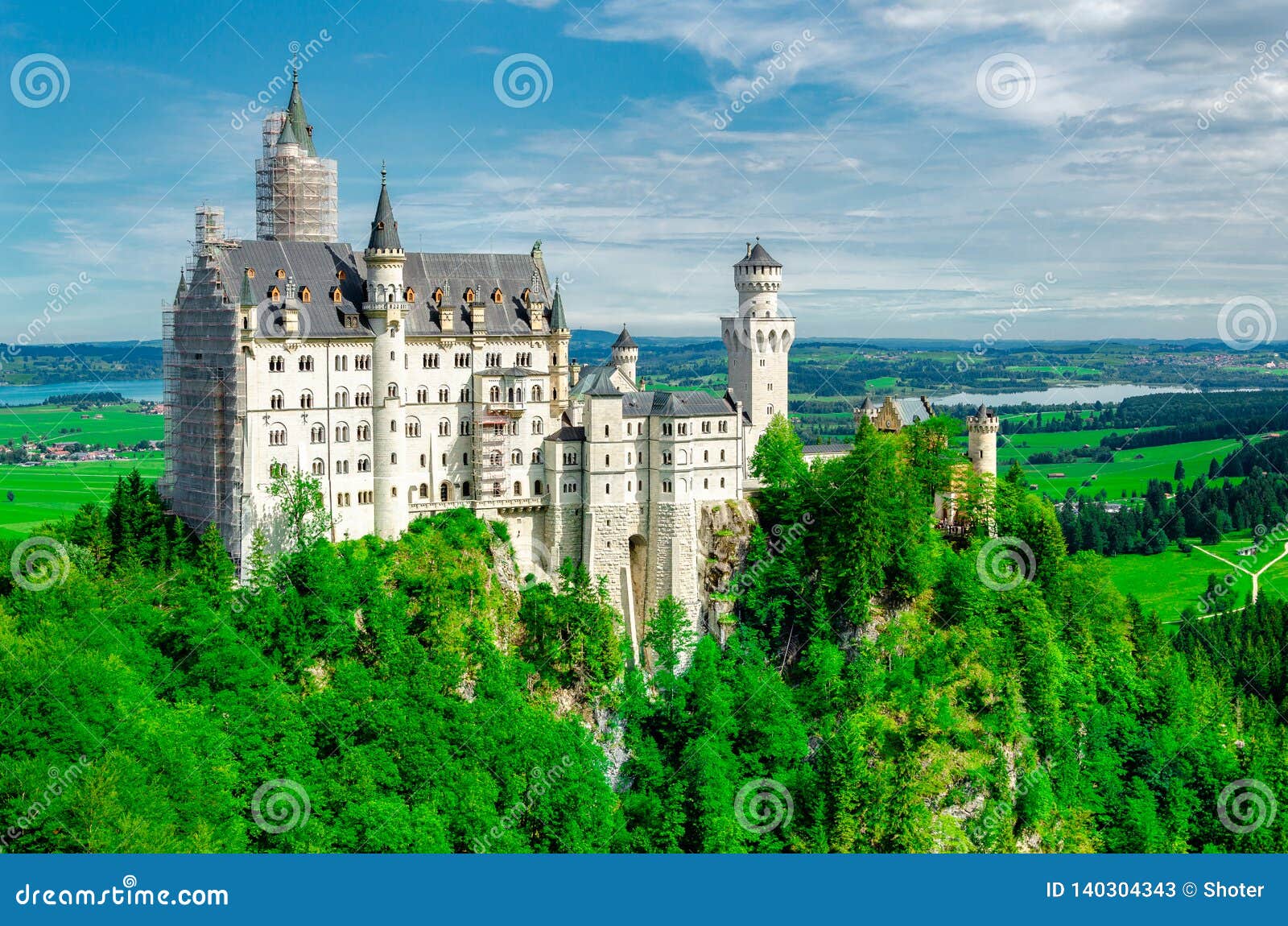 Neuschwanstein Castle, Fussen, Bavaria, Germany Stock Image - Image of ...