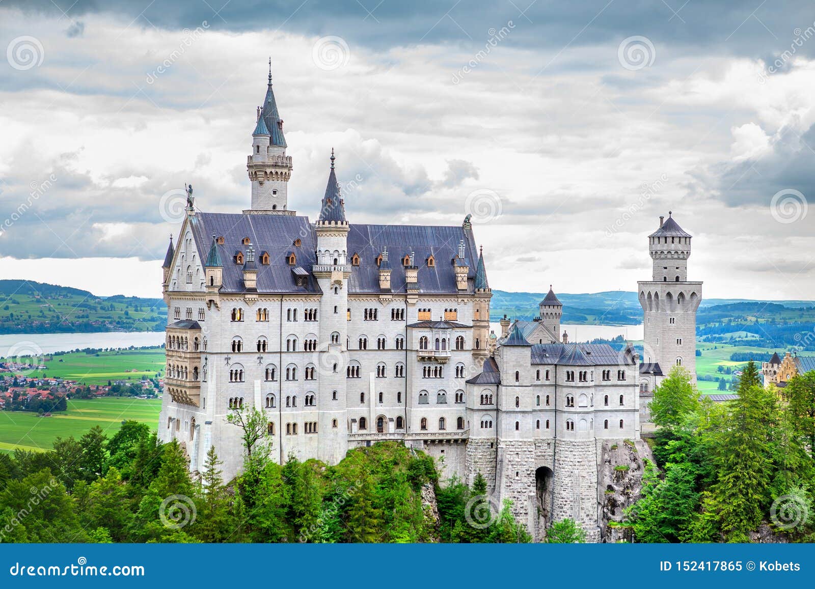 Neuschwanstein Castle in Fussen Germany Stock Image - Image of castle ...