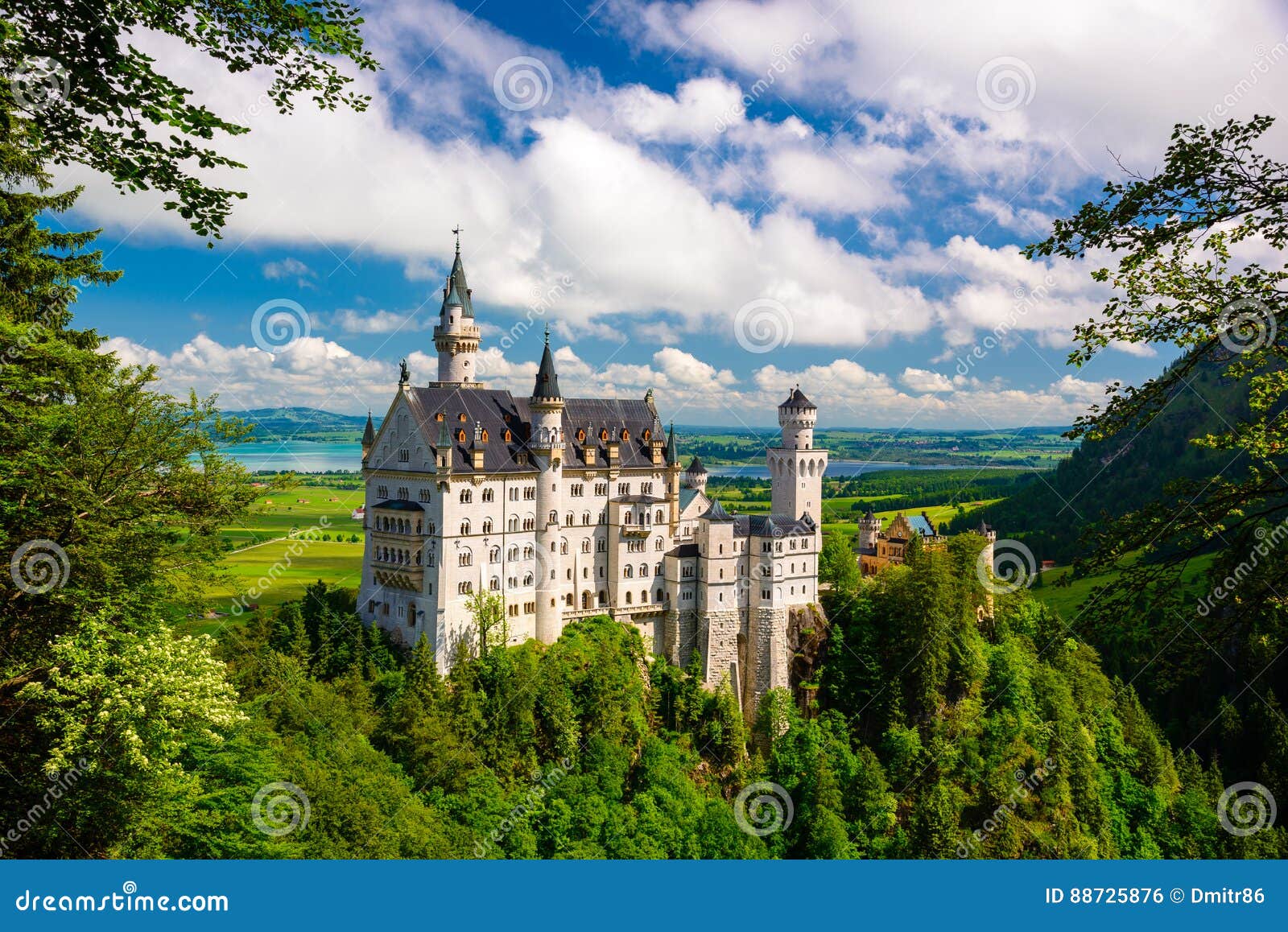 Neuschwanstein Castle in a Summer Day in Germany Editorial Photo ...