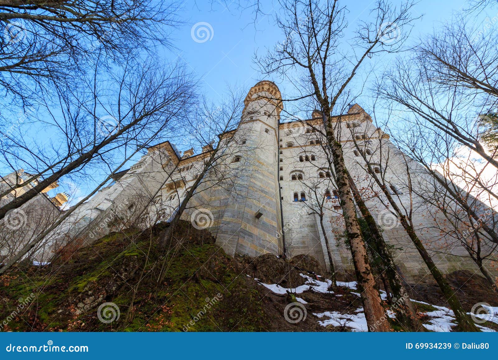 Neuschwanstein Castle in Winter Landscape, Fussen, Germany Stock Image ...