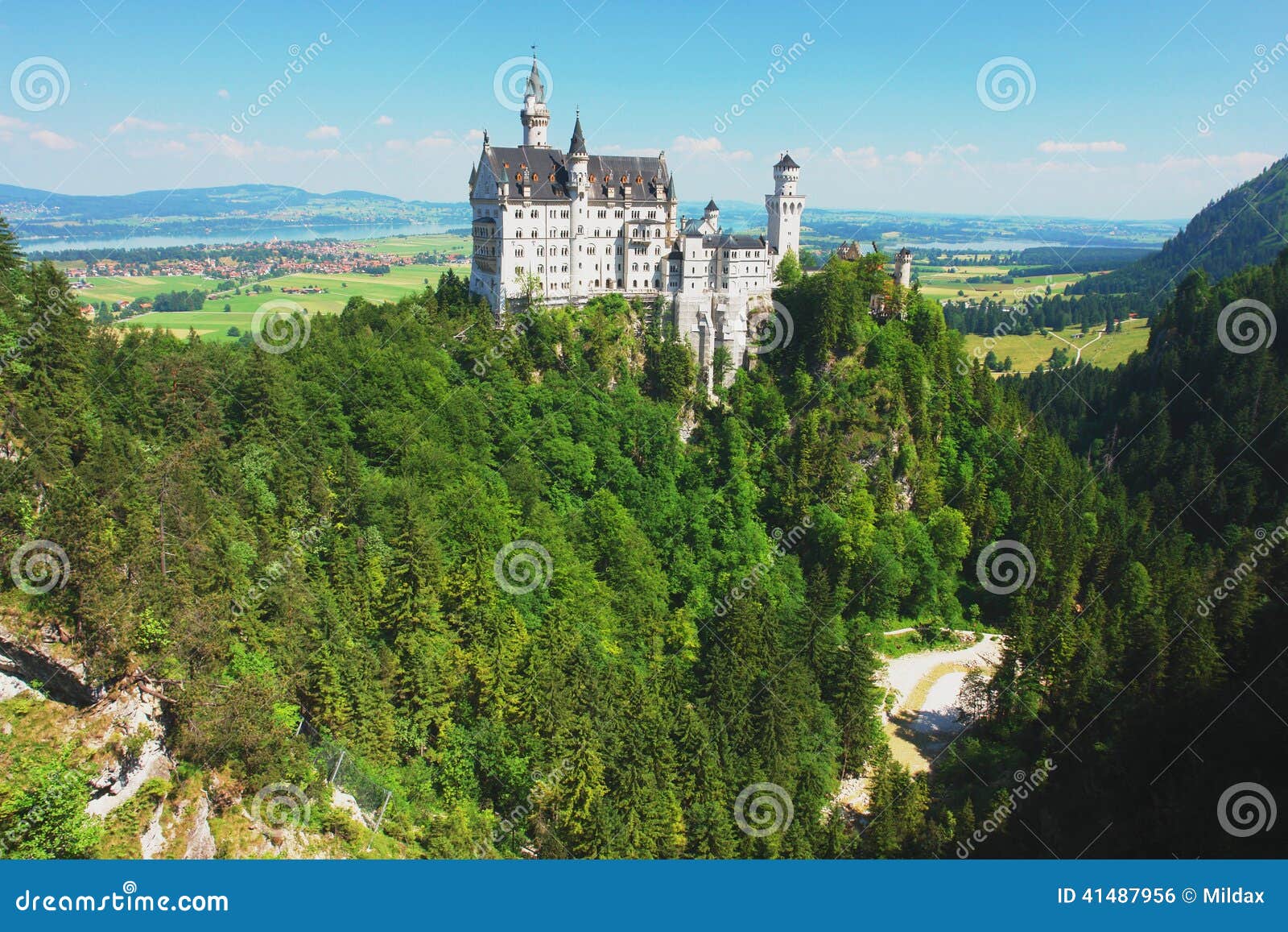 Neuschwanstein, Germany stock photo. Image of germany - 41487956
