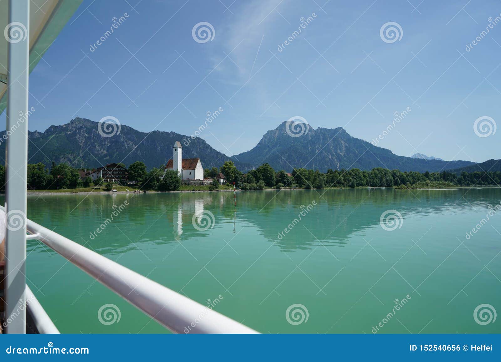 Neuschwanstein Lies at the Foot of the Forggensee in Bavaria Stock ...