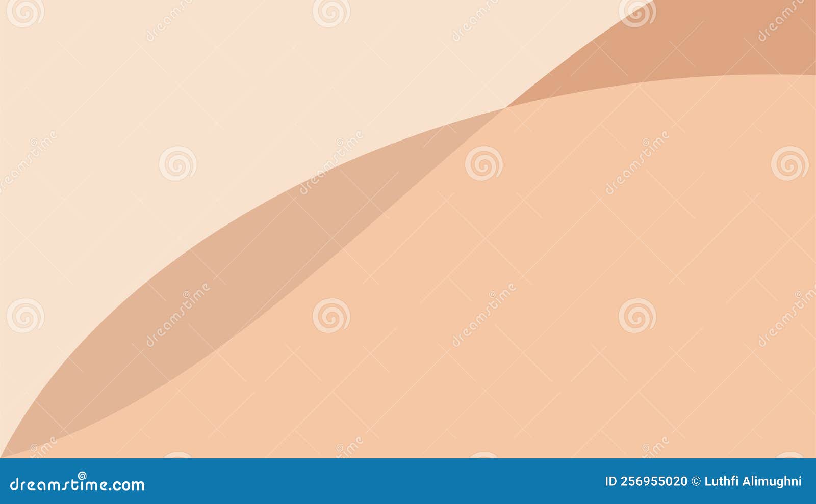 Flat Curve Abstract Background with Neutral Color Stock Illustration ...
