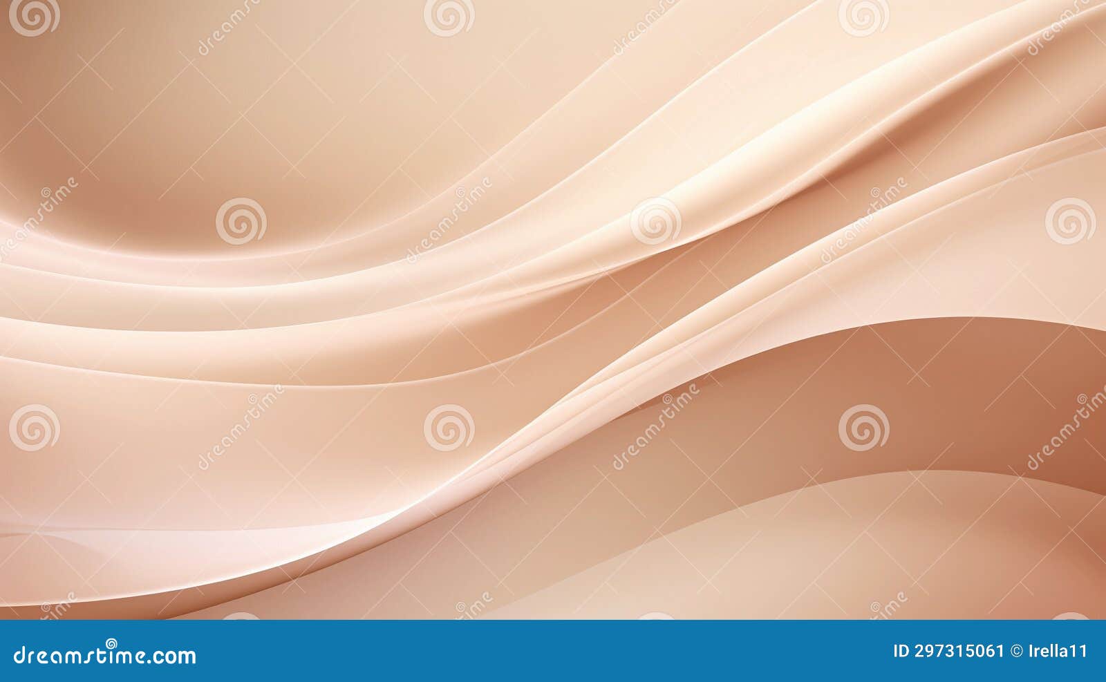 Neutral Beige Abstract Background with Waves and Gradient. Trendy ...