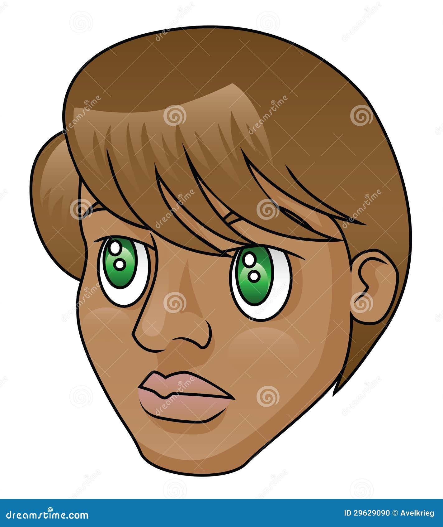 Neutral Boy stock vector. Illustration of ethnic, facial - 29629090