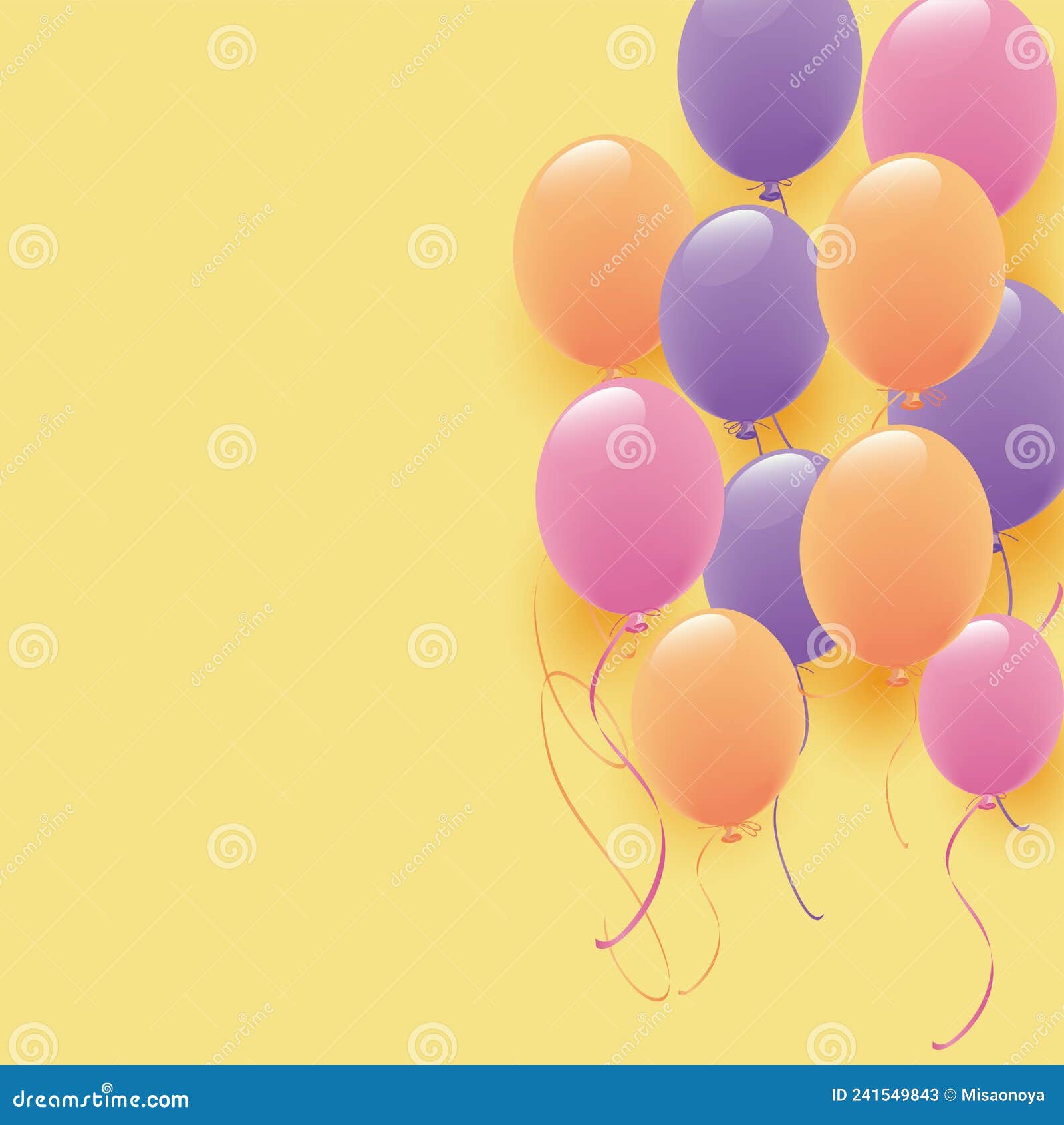 Neutral Color Balloon Illustration Background Stock Vector ...