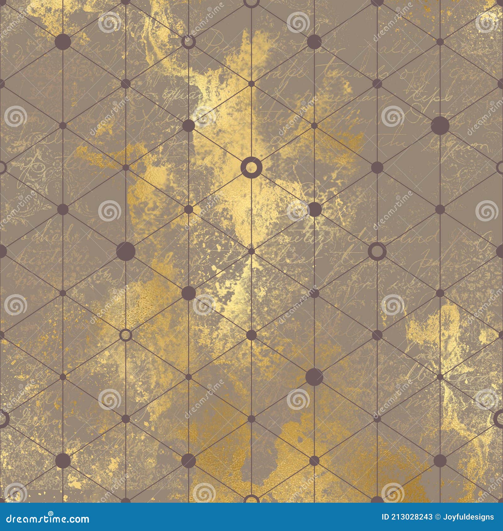 Neutral Color Brown and Gold Grunge Pattern Stock Illustration ...