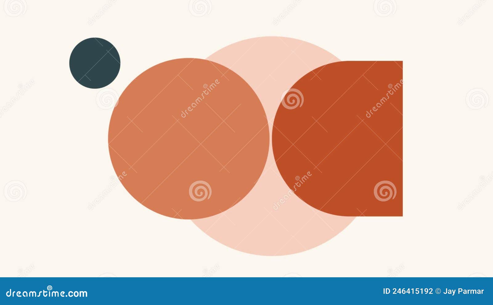 Neutral Colors Circle Shape Desktop Wallpaper Stock Illustration ...