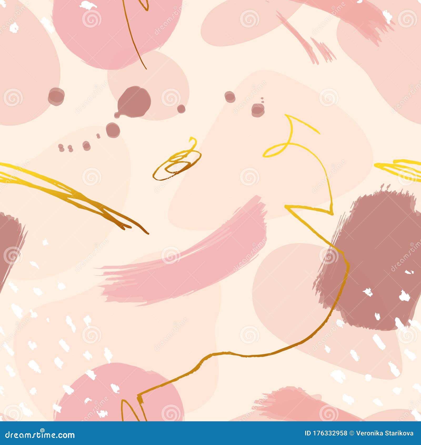 Neutral Colors Vector Seamless Patterns Stock Illustration ...