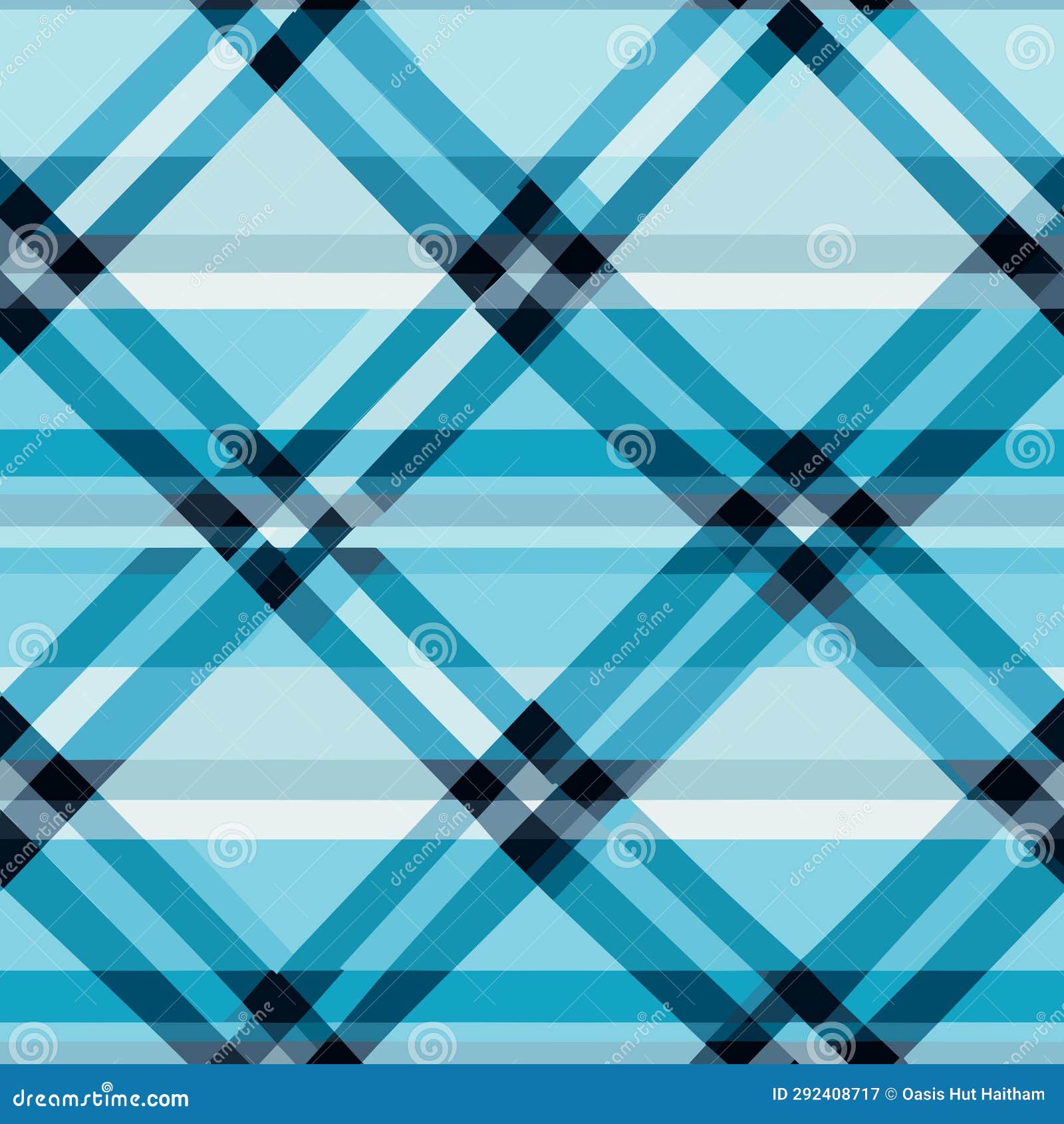 Neutral Coolers Blue Set Vector Seamless Check Plaids Pattern. Stock ...