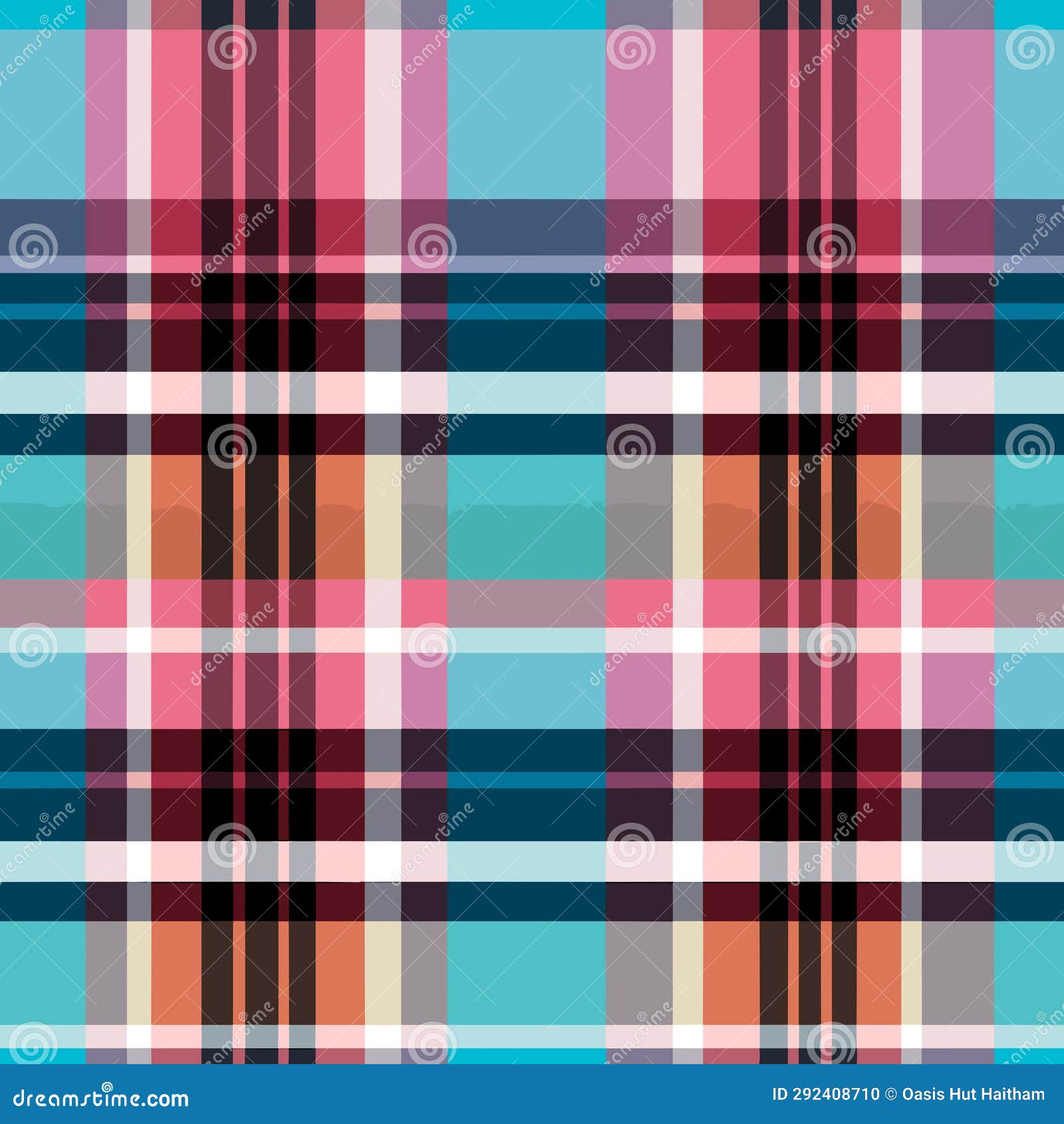 Neutral Coolers Set Vector Seamless Check Plaids Pattern. Stock ...