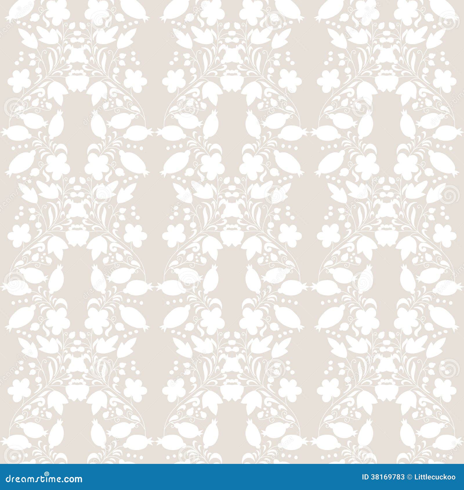 Neutral Floral Background. Swirl and Curve Stock Vector - Illustration ...