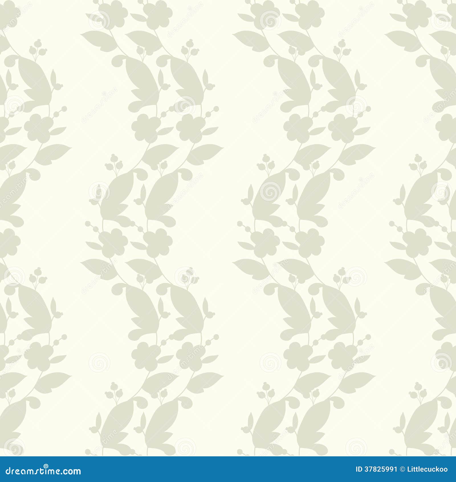 Neutral Floral Ornament. Beige Plant Stock Vector - Illustration of ...