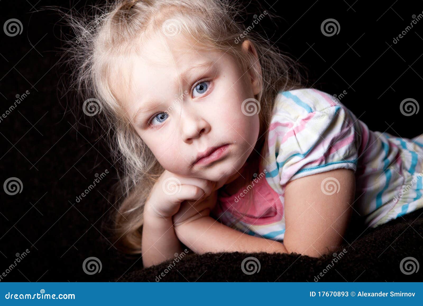 Neutral Portrait of the Girl Child Stock Image - Image of medicine ...