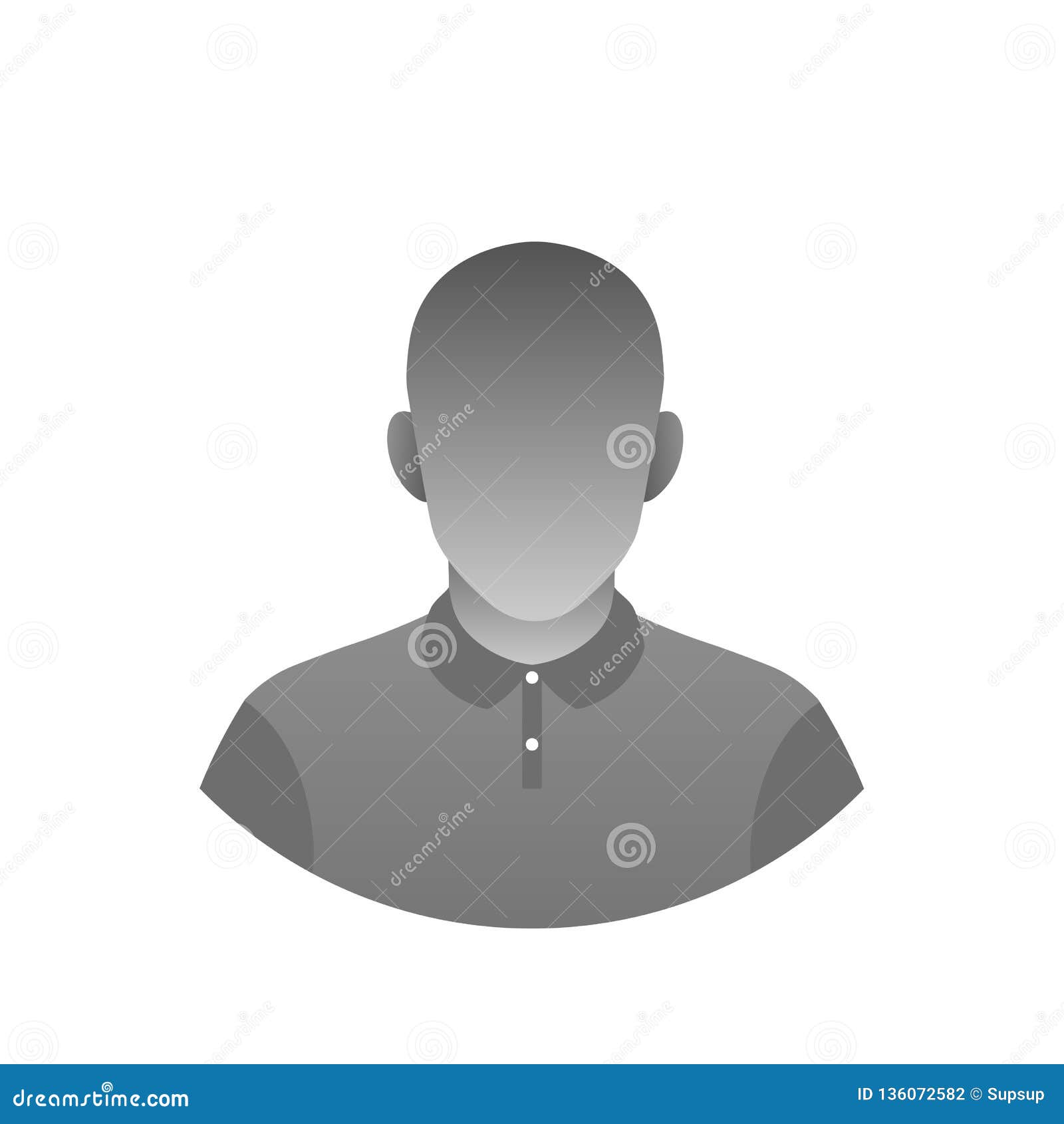 Neutral Profile Picture Vector Illustration | CartoonDealer.com #136072582