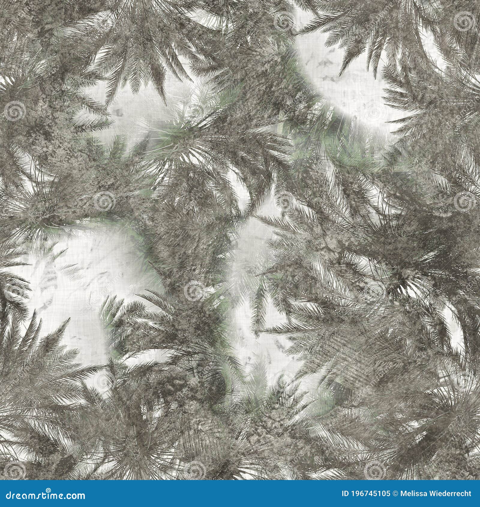 Neutral Tropical Palm Tree Leaves Seamless Pattern Stock Illustration ... Neutral Tropical Palm Tree Leaves Seamless Pattern Stock Illustration ...