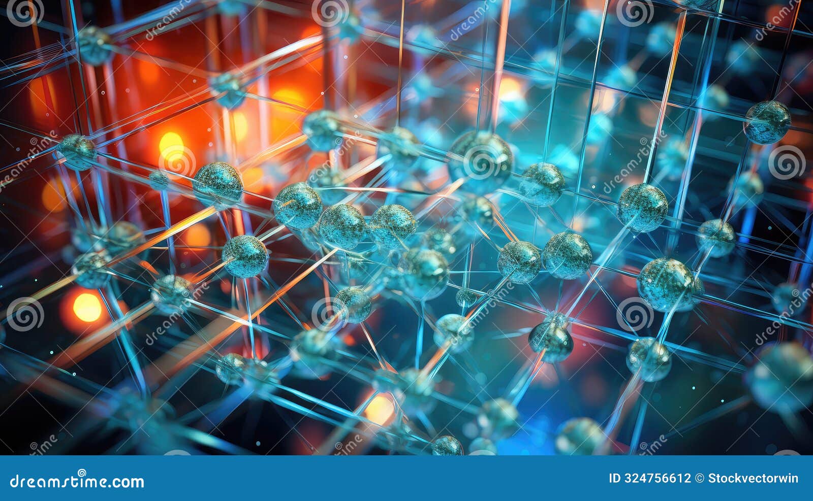 Neutron Atom Model Royalty-Free Cartoon | CartoonDealer.com #321129620