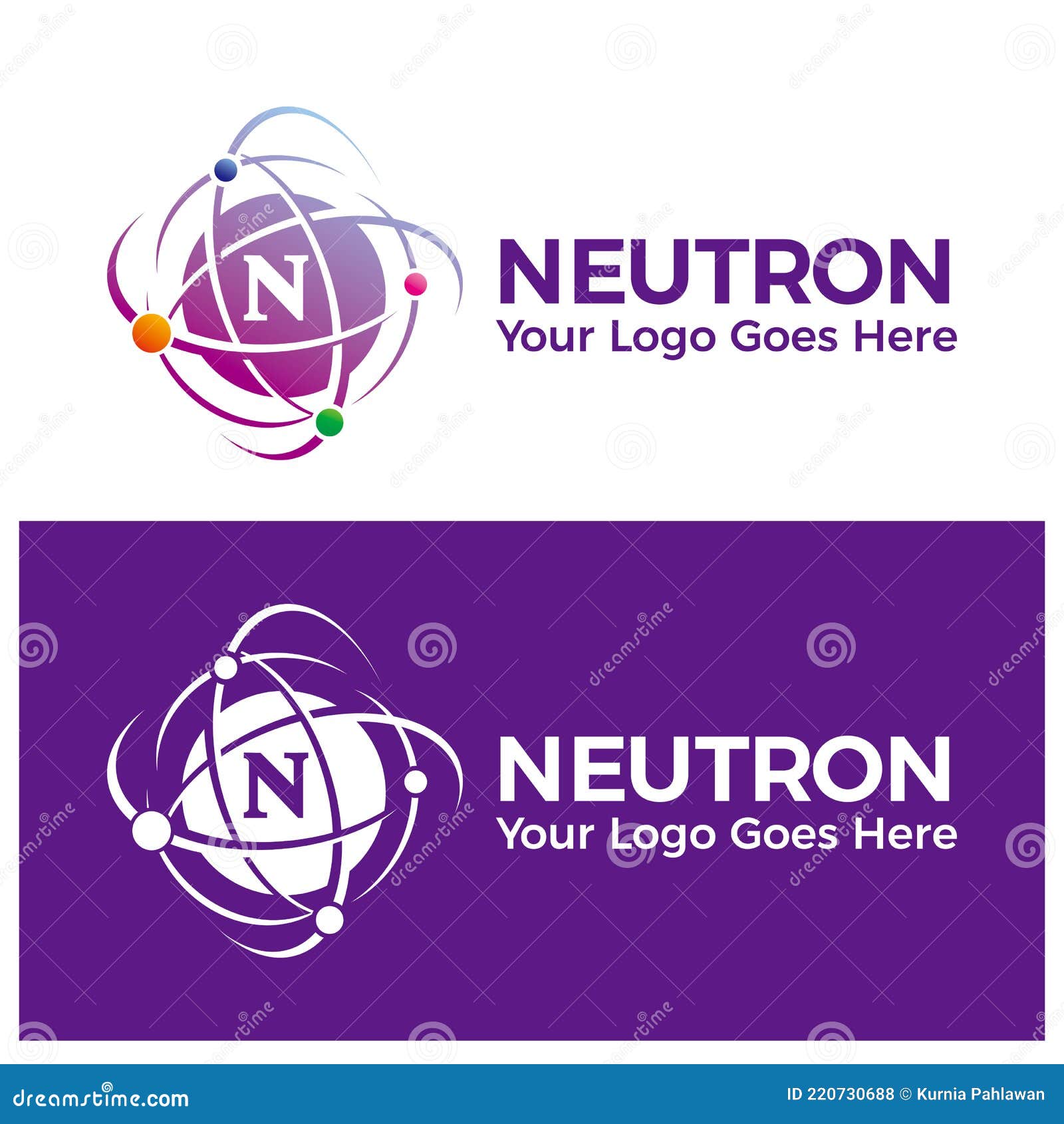 Neutron Logo , Molecule Logo Vector Stock Vector - Illustration of ...