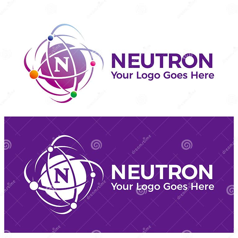 Neutron Logo , Molecule Logo Vector Stock Vector - Illustration of ...