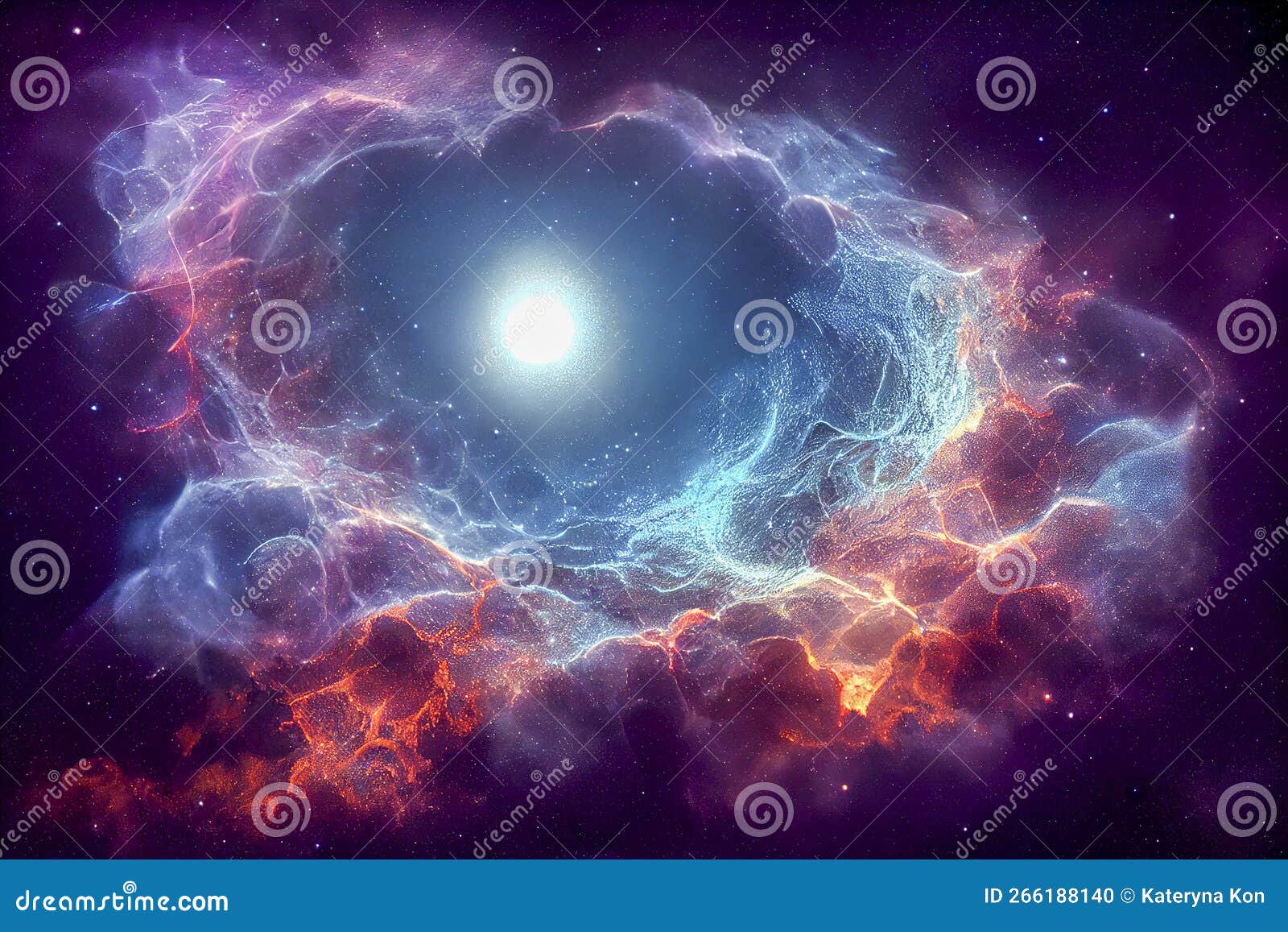 Neutron Star, Deep Space, Cosmic Background Stock Illustration ...
