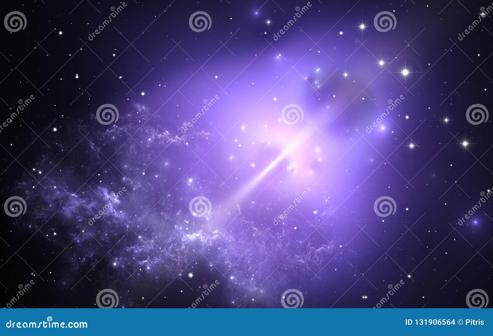 Neutron Star. Space Background Stock Illustration - Illustration of ...