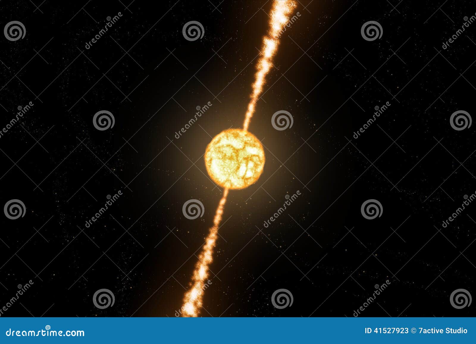 Neutronenstern stock abbildung. Illustration von planet - 41527923