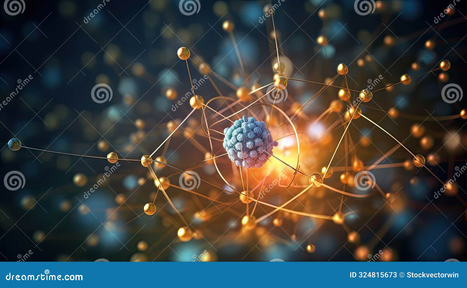 Neutrons atomic structure stock illustration. Illustration of quantum ...