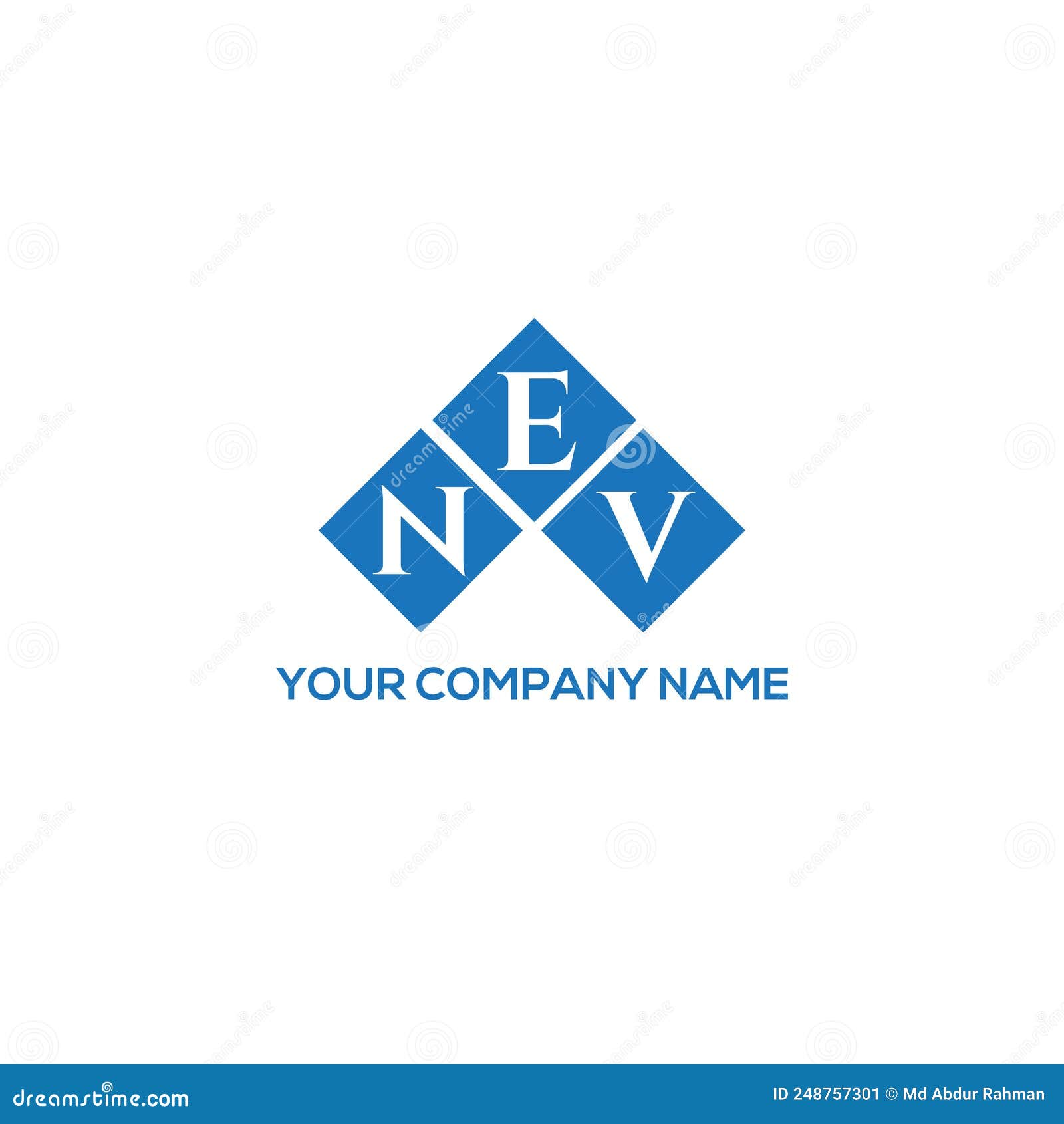 NEV Letter Logo Design on BLACK Background. NEV Creative Initials ...