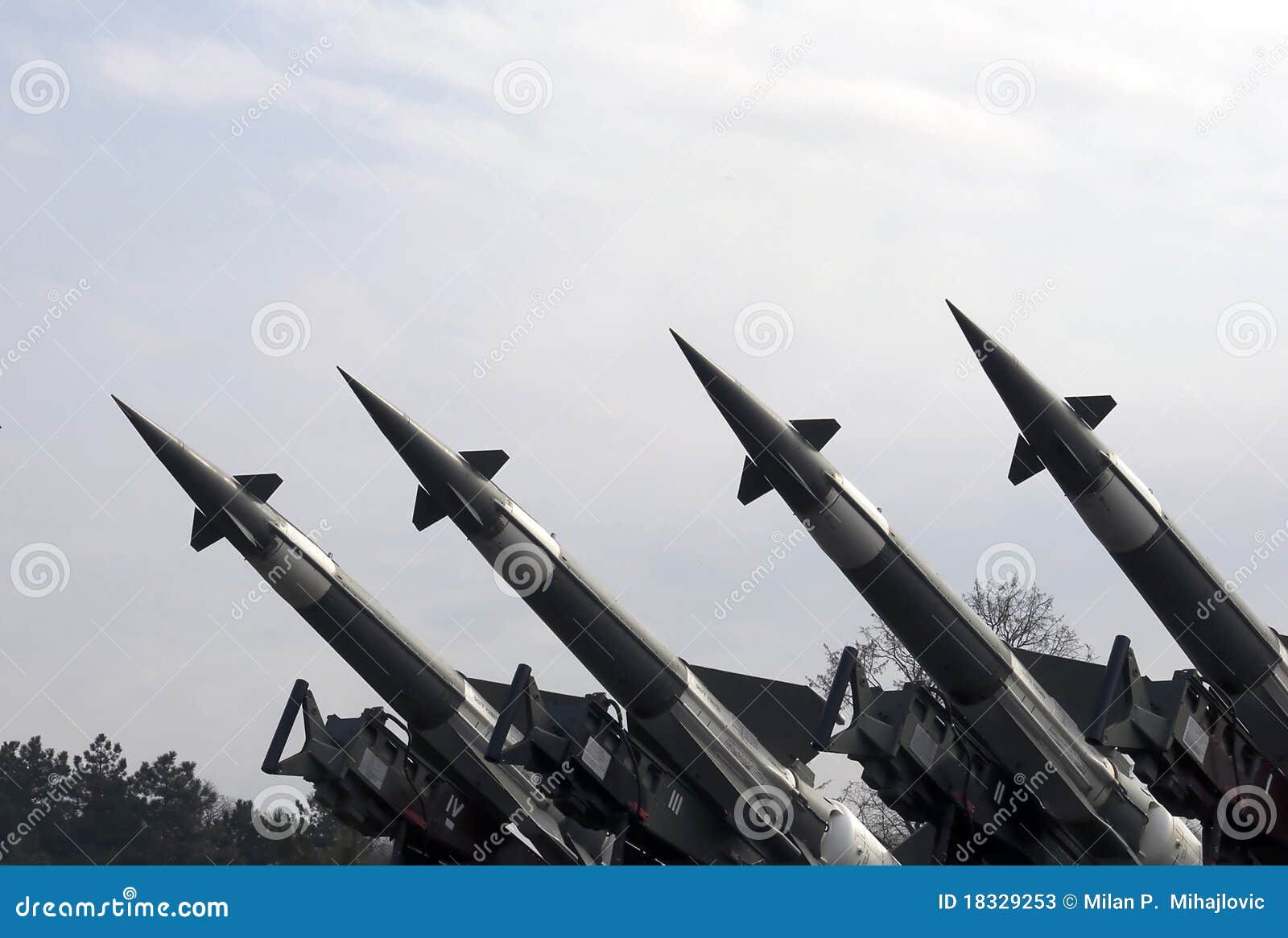 Three Air-to-air Missiles On The Hangers Under The Wing Of The Aircraft ...