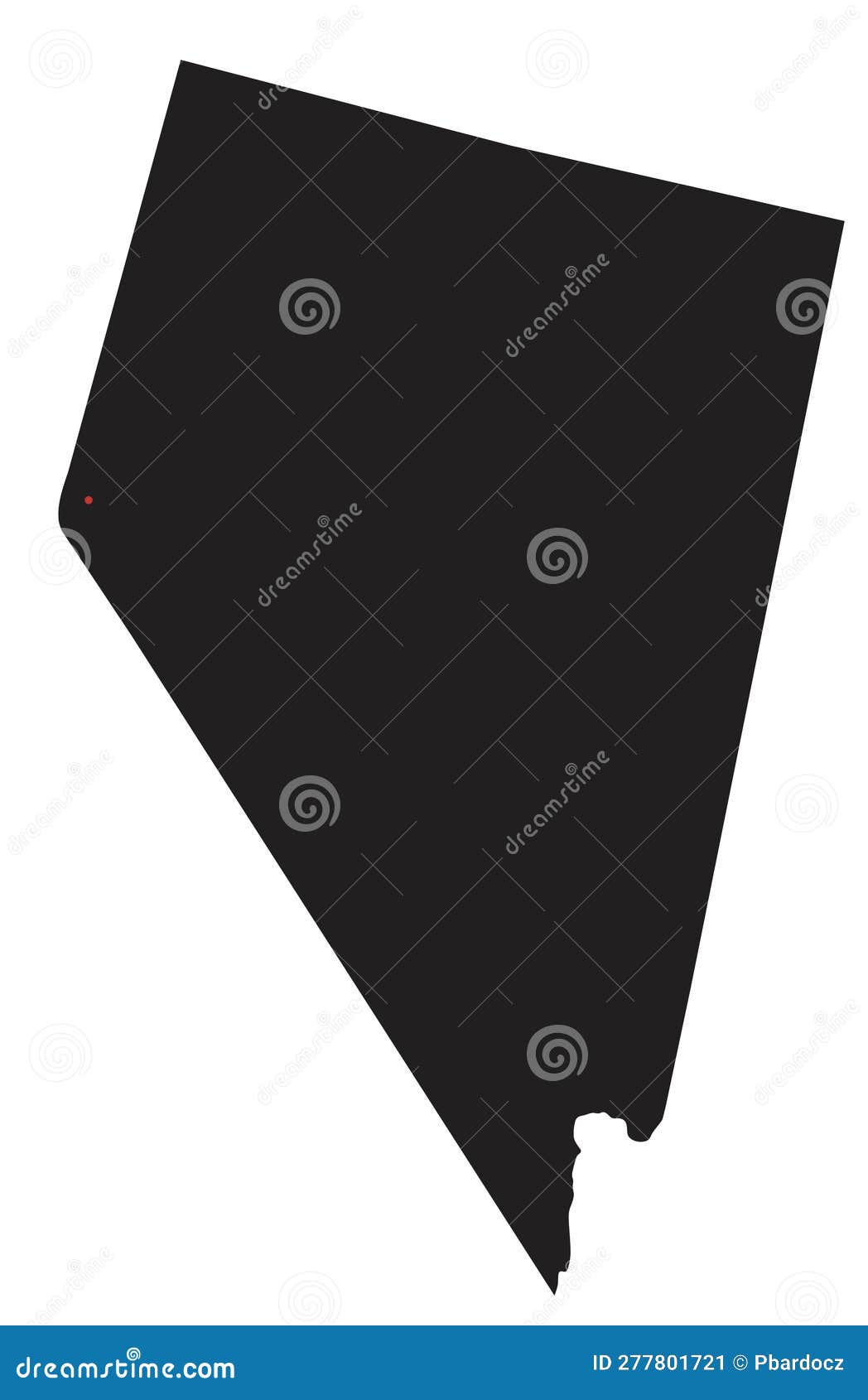 Nevada Map Silhouette. Royalty-Free Stock Image | CartoonDealer.com ...