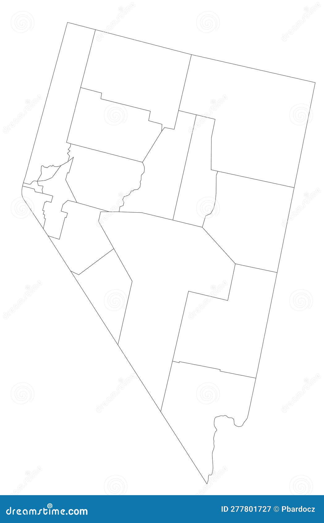 Nevada Map. District Map Of Nevada In 2020. District Map Of Nevada In ...