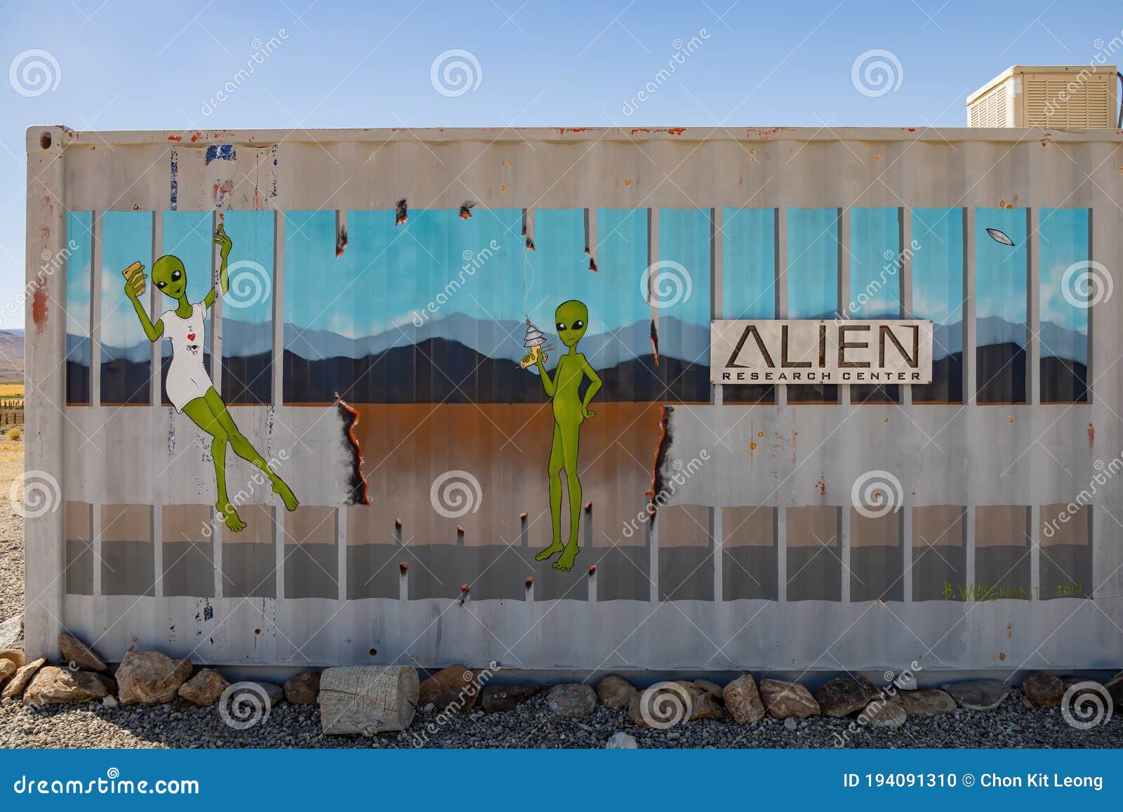 Exterior View of the Alien Research Center Editorial Image - Image of ...