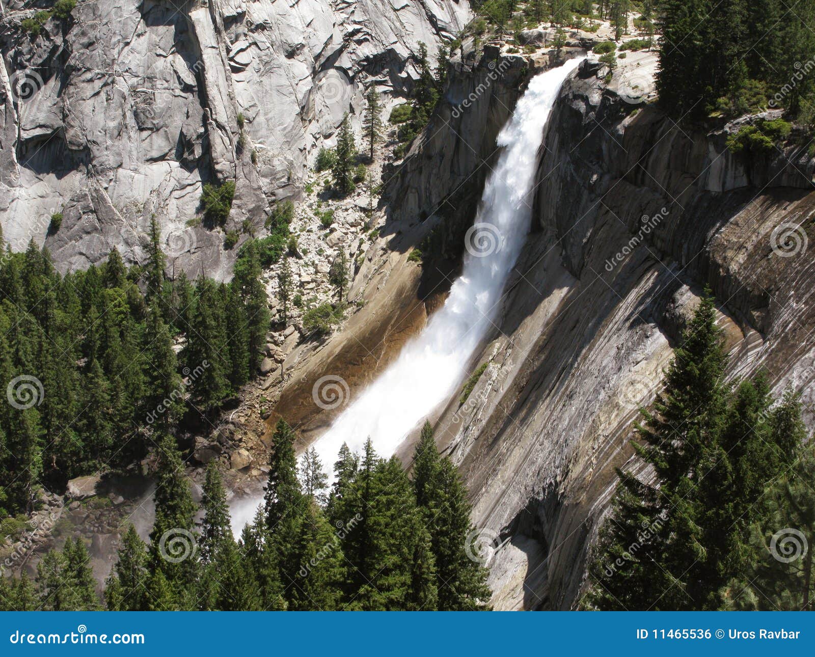 Nevada Falls stock photo. Image of place, park, waterfall - 11465536