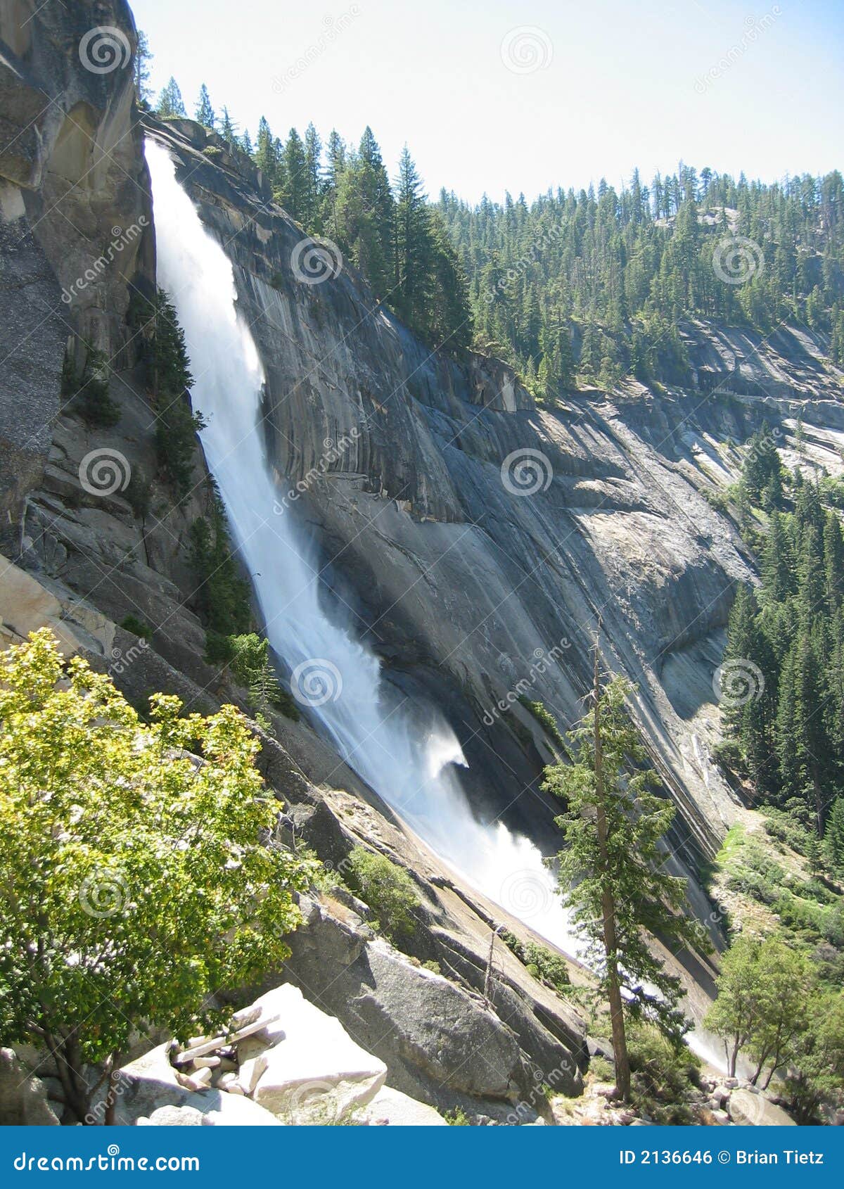 Nevada falls stock photo. Image of water, falls, trees - 2136646