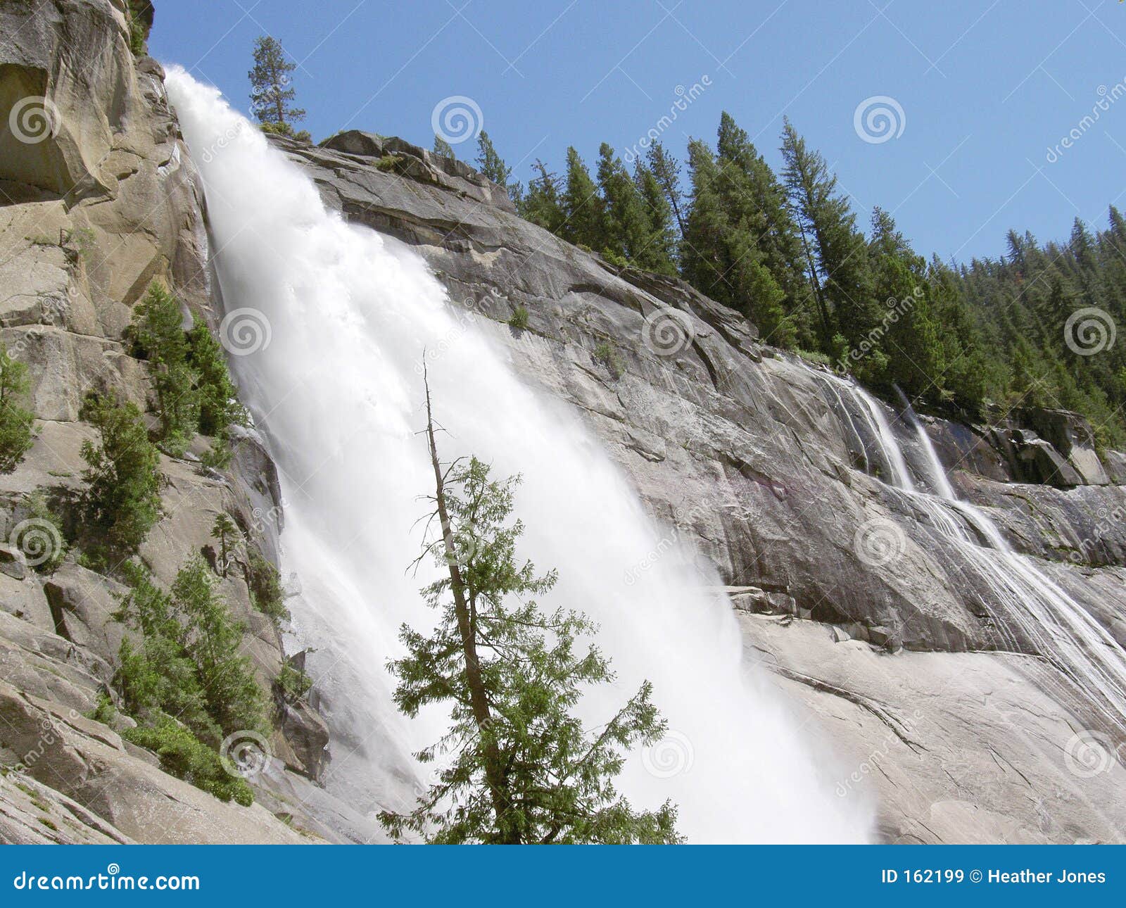 Nevada Falls in Yosemite 1 stock image. Image of hiking - 162199